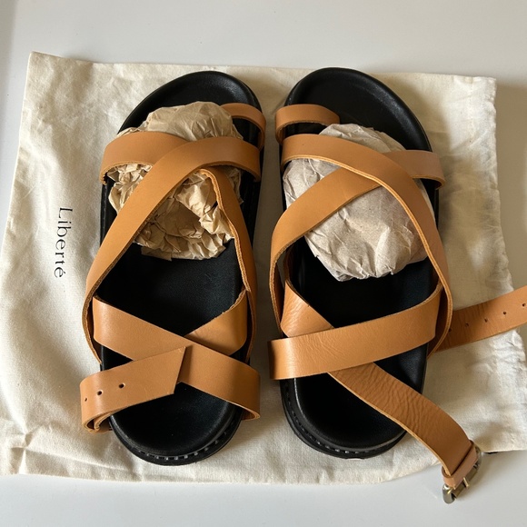 Liberte Leather | Shoes | Gladiator Sandal By Liberte Tan Leather ...